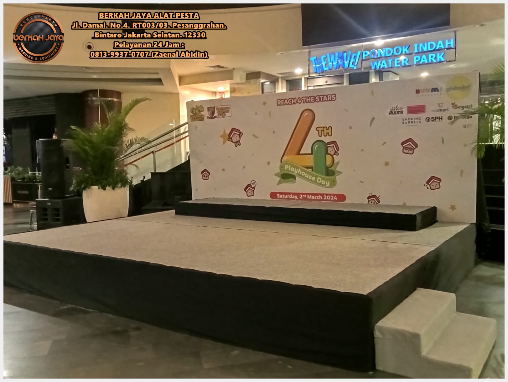 Sewa Panggung Set Backdrop Siap Setting Cimanggis Depok