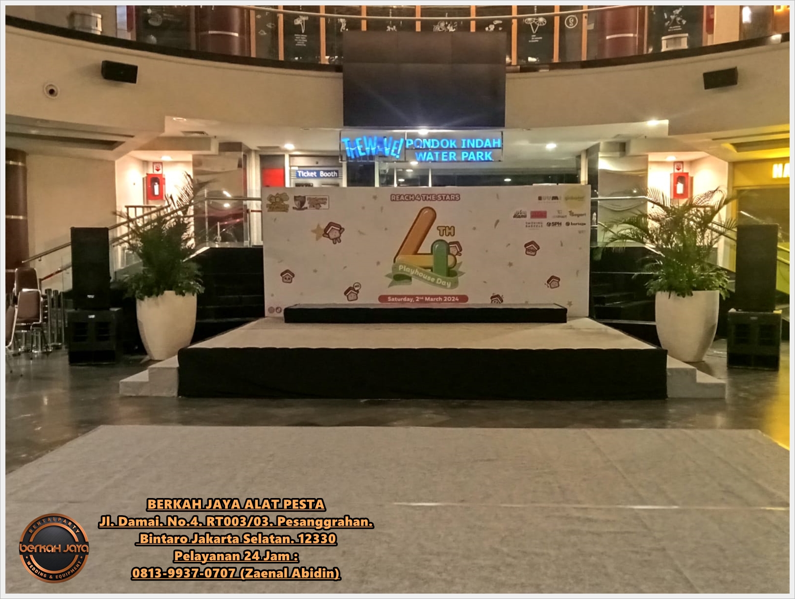 Sewa Panggung Set Backdrop Siap Setting Cimanggis Depok