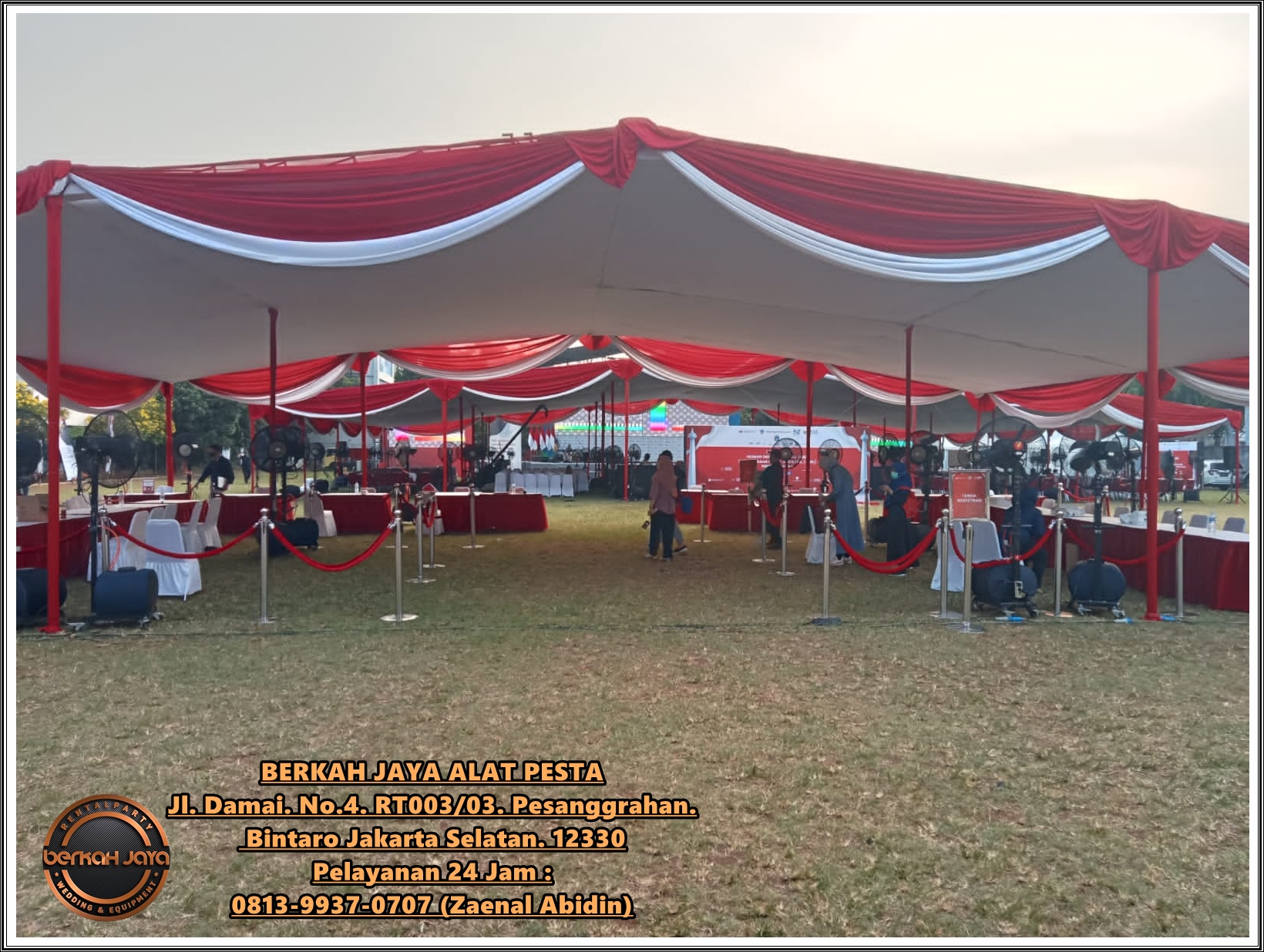 Jasa Sewa Tenda Tema Merah Putih Event HUT-RI Jakarta Selatan