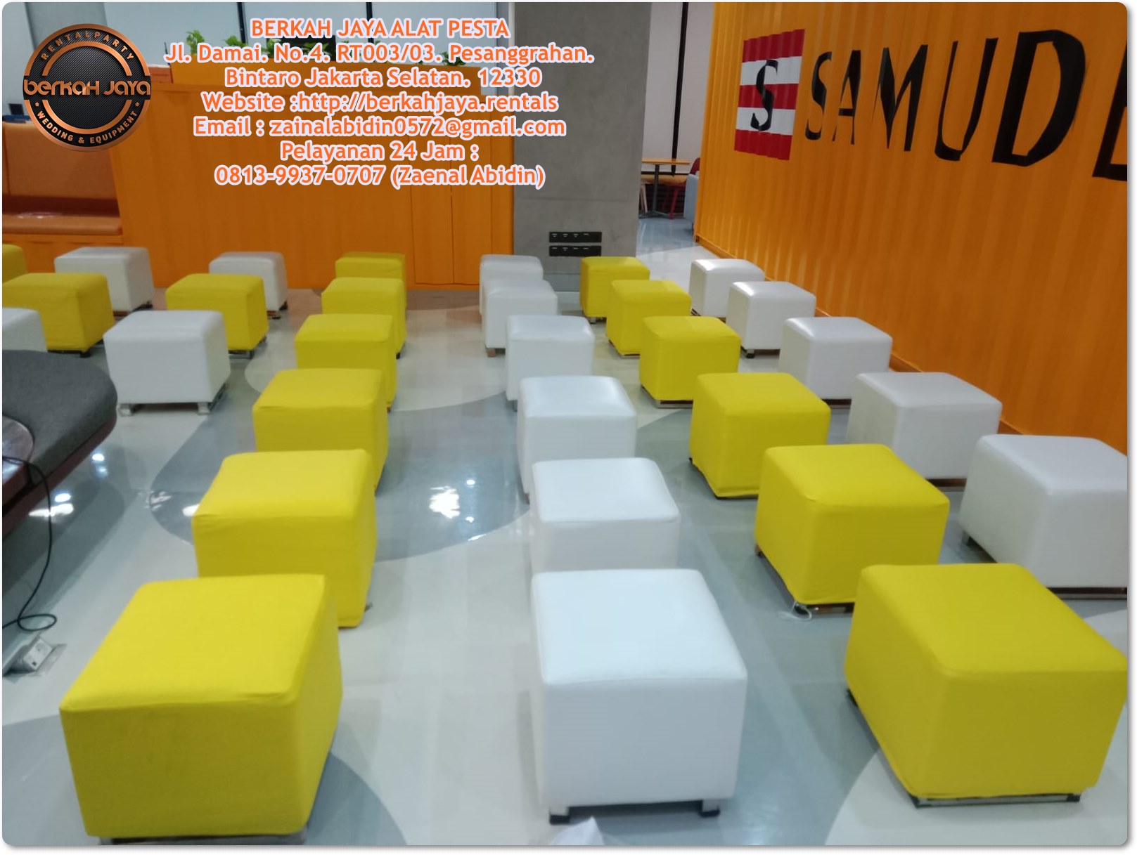 Sewa Kursi Type Puff Single Double Dan Triple Jakarta Selatan